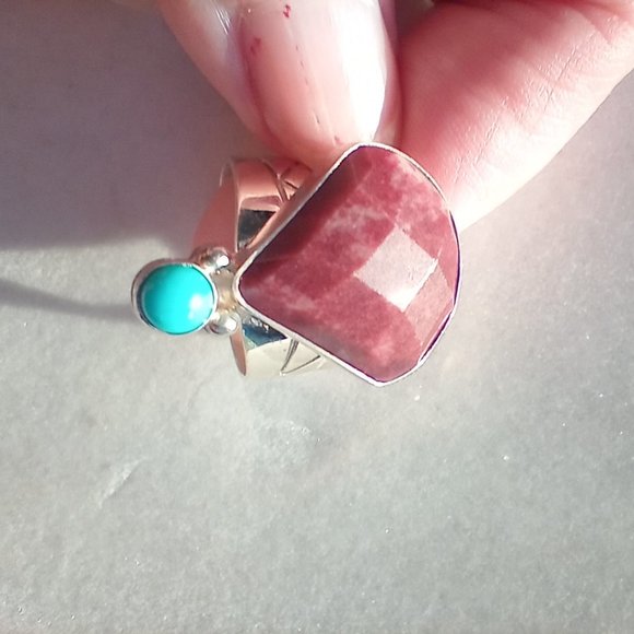 Jay King | Jewelry | Jay King Dtr Turquoise And Thulite Ring Size 9 In ...